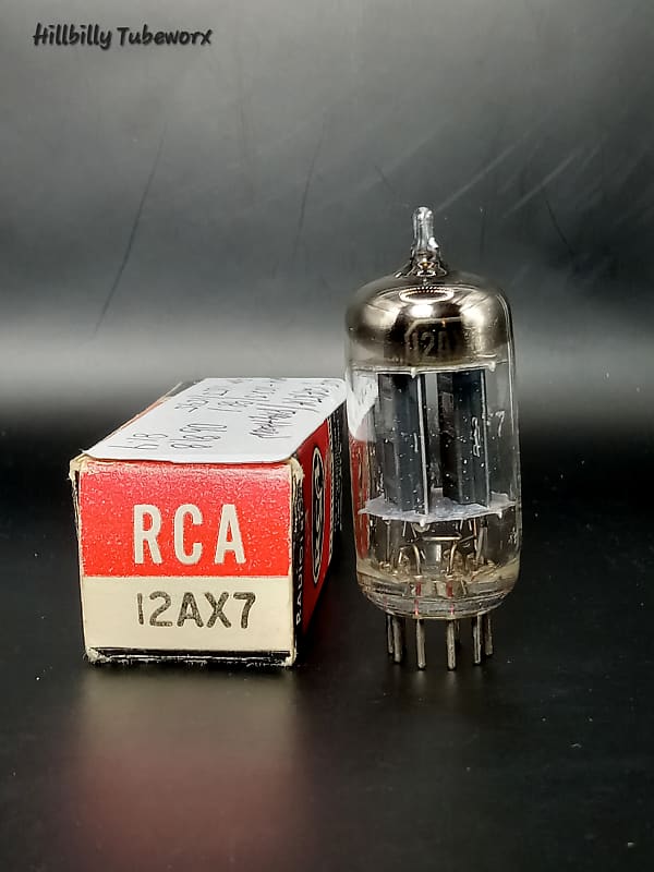 RCA JRC 12AX7A LONG BLACK PLATES MAXI PREAMP TESTED | Reverb