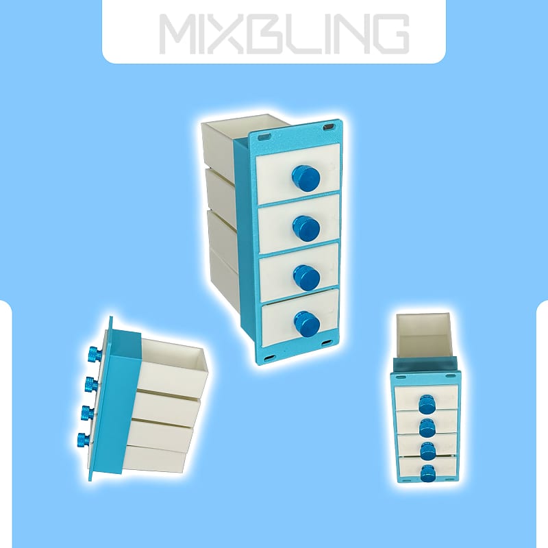 Eurorack - 10hp - 4x Drawer Storage - Cloud | Reverb