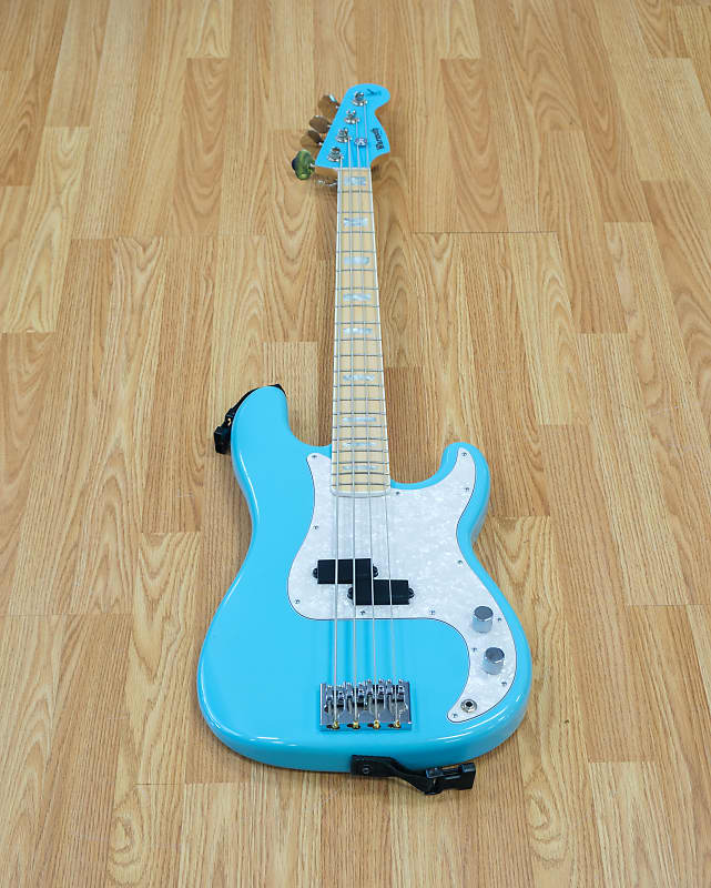 Warmoth Precision Bass Custom Build in Daphne Blue w/ Tweed | Reverb