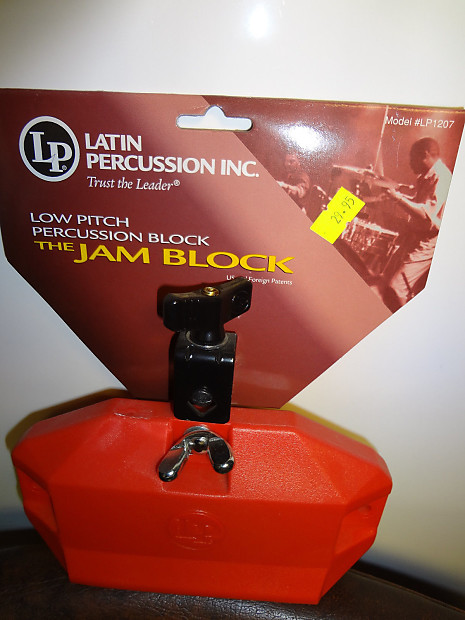 Latin Percussion Jam Block LP1207 Low Pitch Red | Reverb
