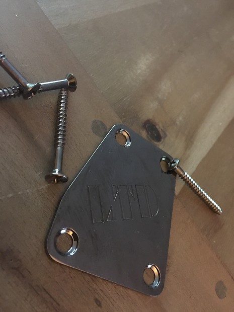 ESP LTD Neck Plate and Screws Black | Reverb UK