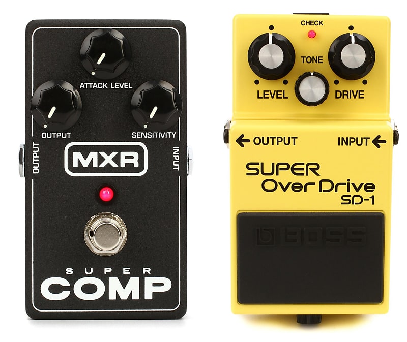 MXR M132 Supercomp Compressor Pedal Bundle with Boss SD-1 | Reverb
