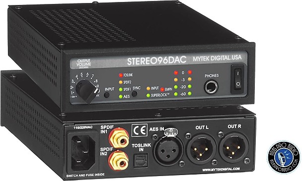 Mytek Digital Stereo96 DAC 24-bit 96kHz Professional Digital | Reverb