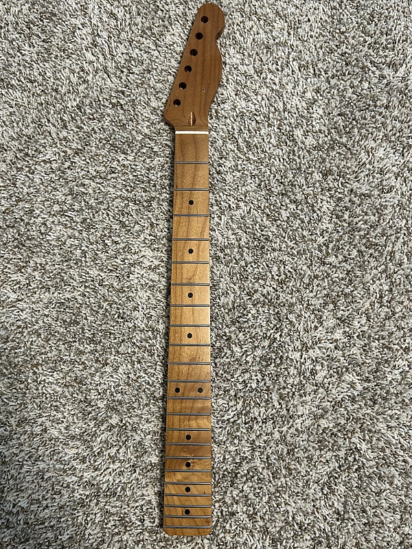 ROASTED MAPLE Telecaster Neck - Satin Nitro | Reverb