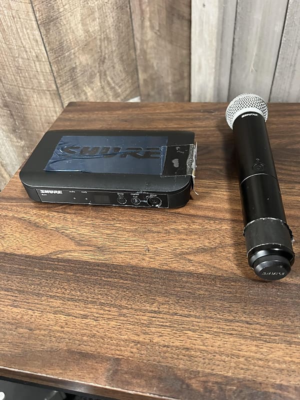 Used Shure BLX2 PG58 Wireless Handheld Microphone and BLX4 | Reverb