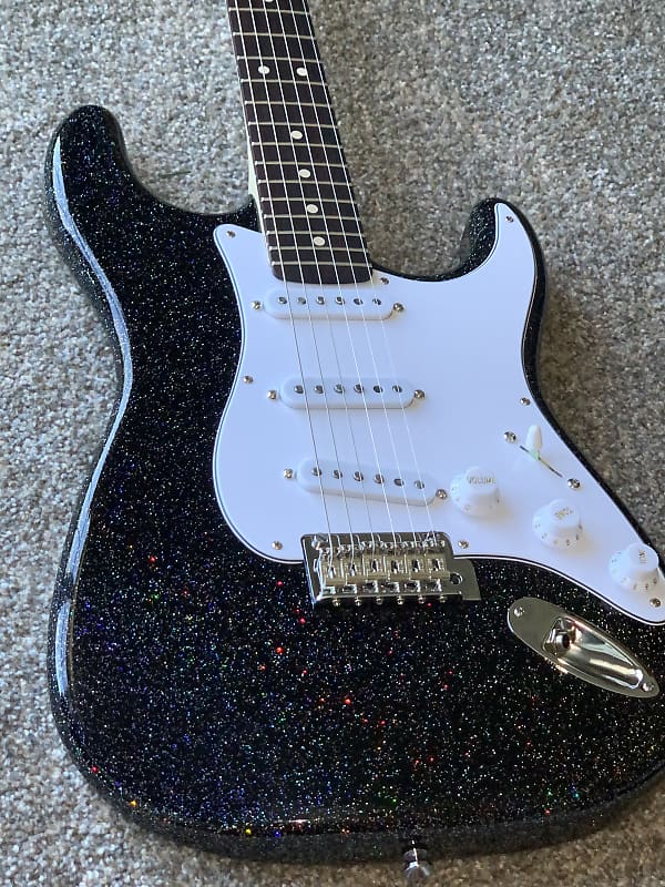 Warmoth Holo Flake Stratocaster w/ Flamed Maple Neck & Fender | Reverb