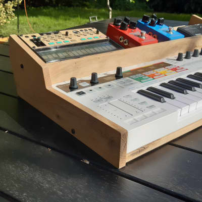 2 Many Synths Keystep Pro - solid Oak stand with (Volca | Reverb