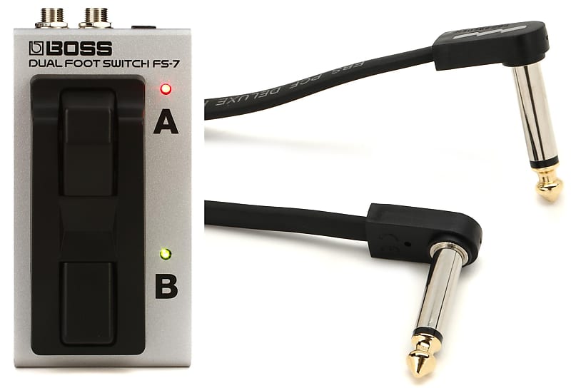 Boss FS-7 Dual Foot Switch Bundle with EBS PCF-DL10 Deluxe | Reverb