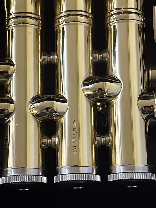 Excellent Brasswind 1508 Trumpet Yellow Brass Wind Instrument | Reverb