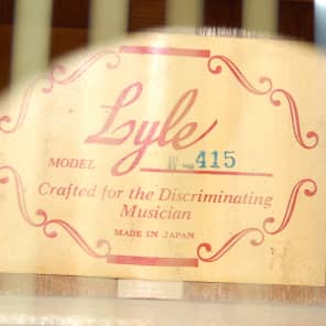 Lyle Made in Japan Dove Dreadnought Plays Nice Original | Reverb