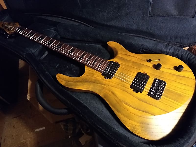 2020 Kiesel Aries A6 trans vintage yellow over Antique Ash | Reverb