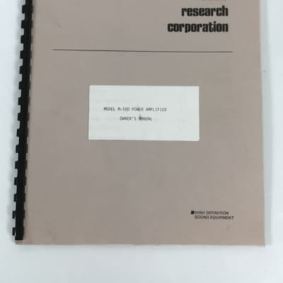 Audio Research M-100 High Definition Power Amplifiers (Pair) | Reverb