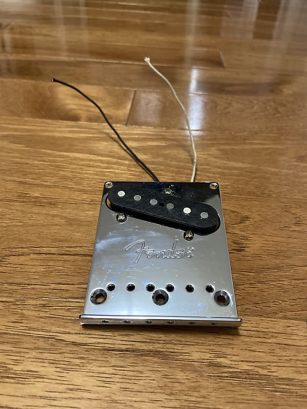 Fender Telecaster Bridge Pickup (with Bridge) Black/Chrome | Reverb