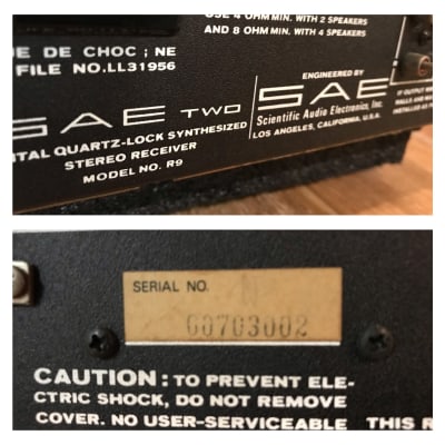 SAE TWO R9, Rare vintage Receiver, working condition and | Reverb
