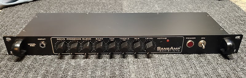 TECH 21 SANSAMP RBI ANALOG BASS PREAMP RACK MOUNTABLE | Reverb
