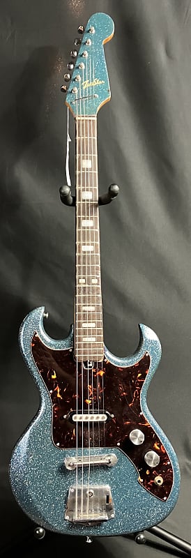 Vintage 1960's Kawai Telestar Electric Guitar Blue Sparkle | Reverb