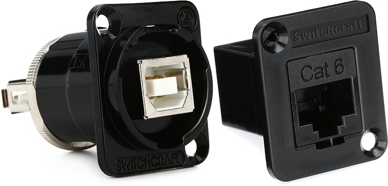 Switchcraft EHUSBBABXPKG USB-B to USB-A Panel-mount Connector | Reverb