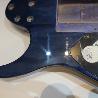 Ibanez RG4EX1 Guitar Body 2006 - Blue Quilted Maple | Reverb