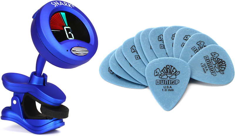 Snark SN-1X Guitar and Bass Tuner Bundle with Dunlop Tortex | Reverb