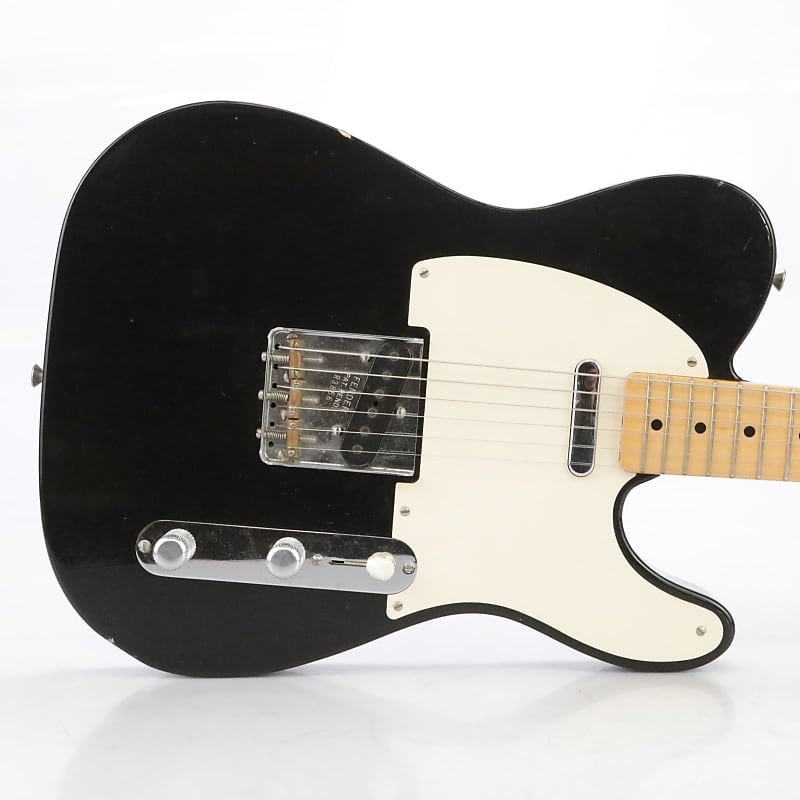 Fender Custom Shop Telecaster Guitar Black w/ Case Owned By | Reverb