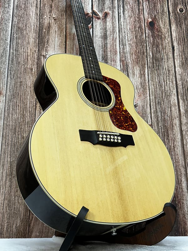GUILD F-1512 Natural 12 String Jumbo w/ Premium Gig Bag | Reverb