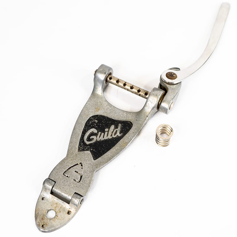 1960s Guild Bigsby Guitar Arm Vibrola Tailpiece with Spring | Reverb