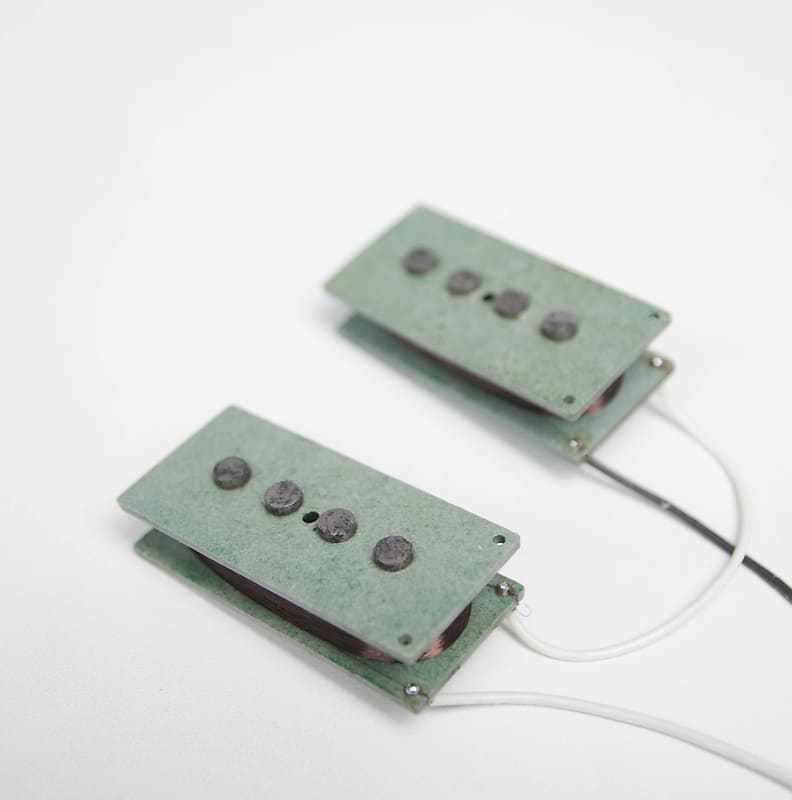 Fender Precision pickup made from old parts 1972 Green | Reverb