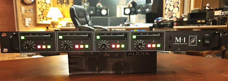 John Hardy M1-4 4-Channel Mic Preamp w/ VU meters & Output | Reverb