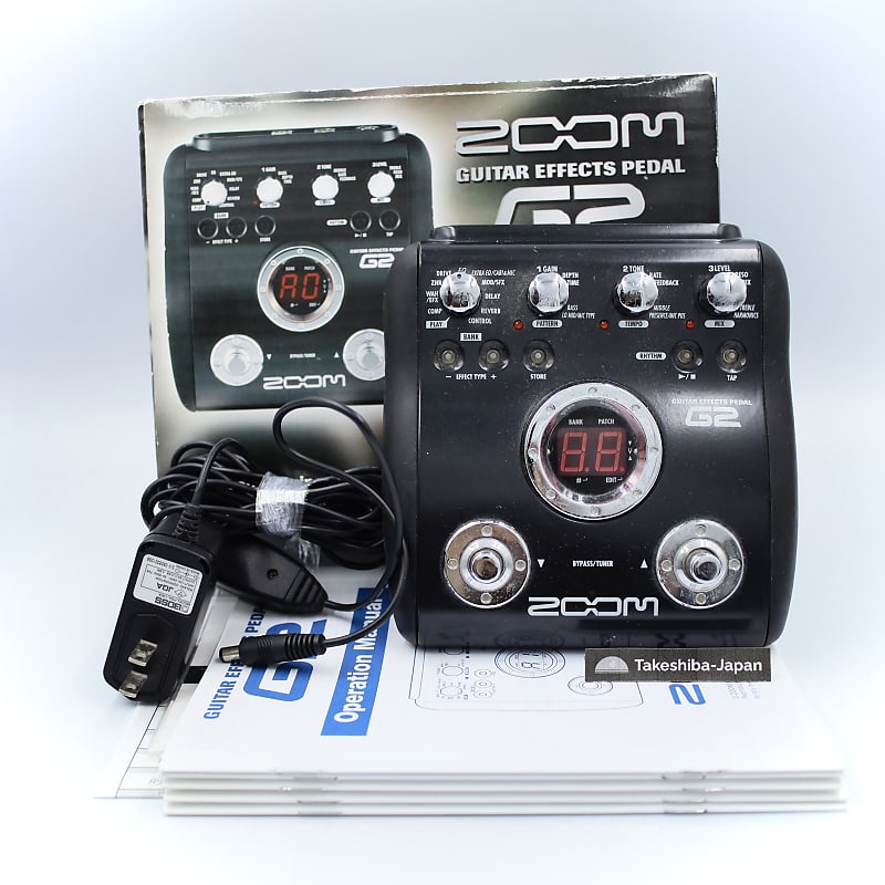 Zoom G2 Guitar Multi Effects Pedal With Original Box Adapter | Reverb