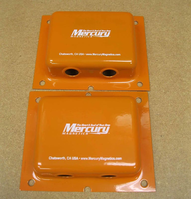 Mercury Output Transformer Bell Covers- Orange | Reverb