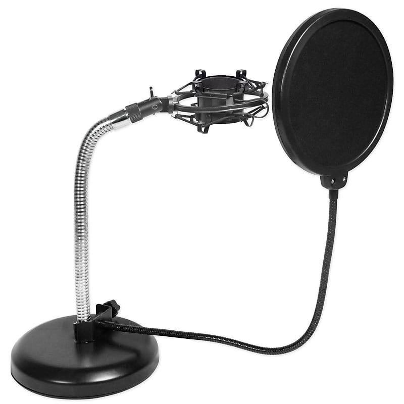 Rockville Studio Gooseneck Stand+Gooseneck+Weighted | Reverb