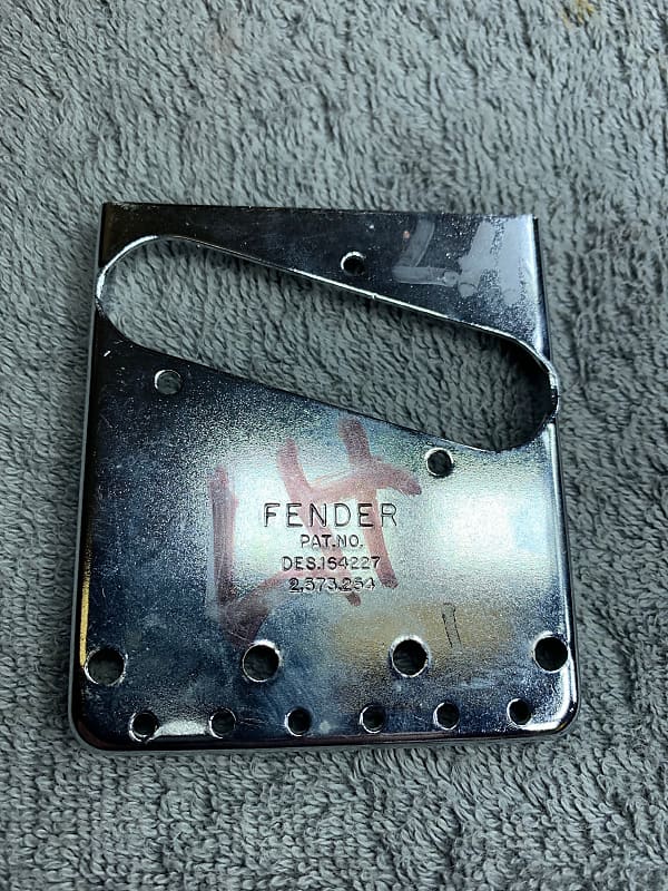 Fender Left-Handed Telecaster Bridge N.O.S. 1960's - Chrome | Reverb