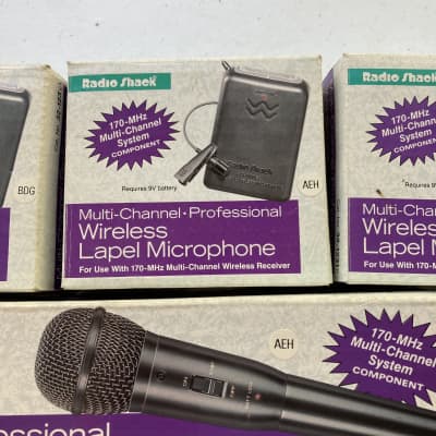Vintage Radio Shack 170 MHz Wireless Microphones | Reverb