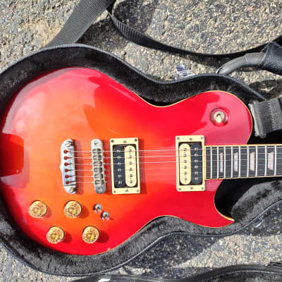 Aria Pro II LC-500 Cherry Sunburst 1979 | Reverb