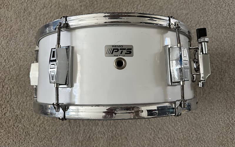Remo PTS 5x14” snare 1980’s - White | Reverb