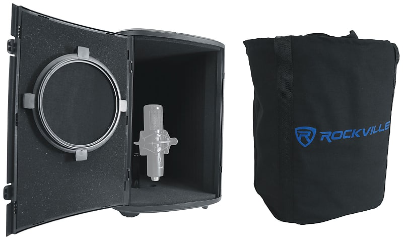 Rockville ISOBOX Recording Microphone Sound Isolation Box+Mic | Reverb