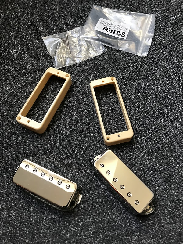 Gibson Mini Humbuckers and P90 bezel rings | Reverb