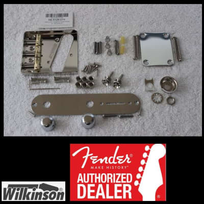 Fender/Wilkinson Telecaster Chrome Body Hardware Set Vintage | Reverb