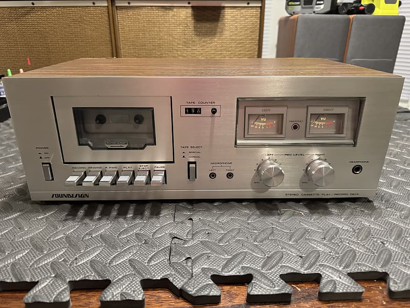 Soundesign Model 0482 Vintage Stereo Cassette Deck Serviced | Reverb