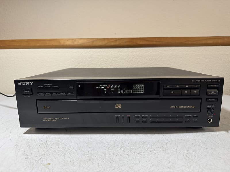 Sony CDP-C435 CD Changer 5 Compact Disc Player HiFi Stereo | Reverb