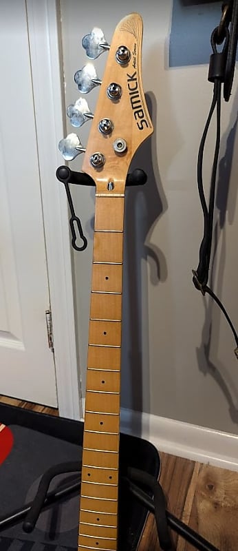 Samick Artist Series Bass Neck 4 String w/tuners & neck plate | Reverb