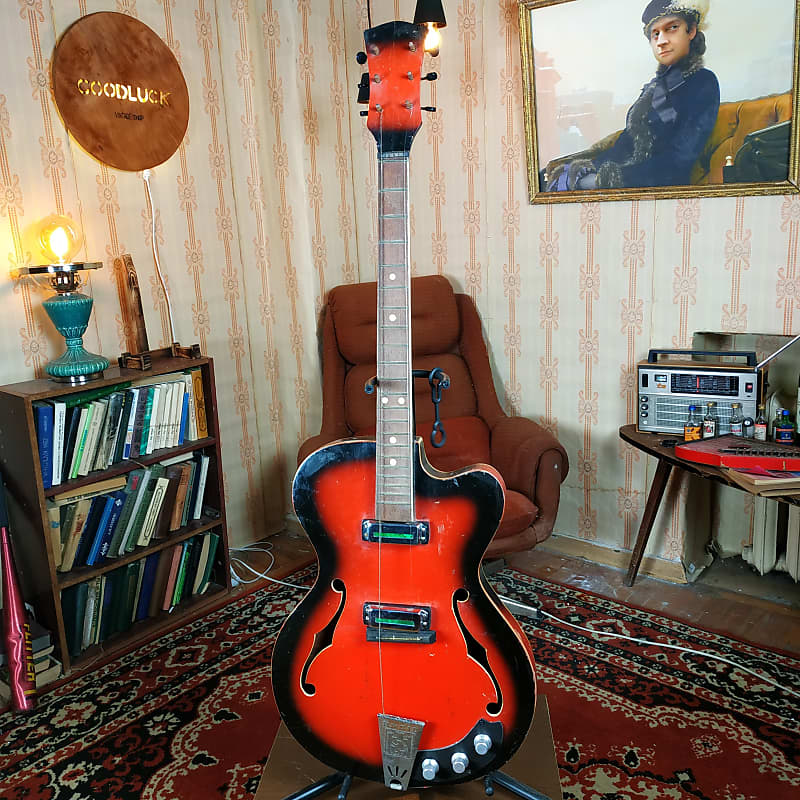 LVOV LVIV SOVIET SEMI ACOUSTIC ELECTRIC GUITAR HOLLOW BODY | Reverb