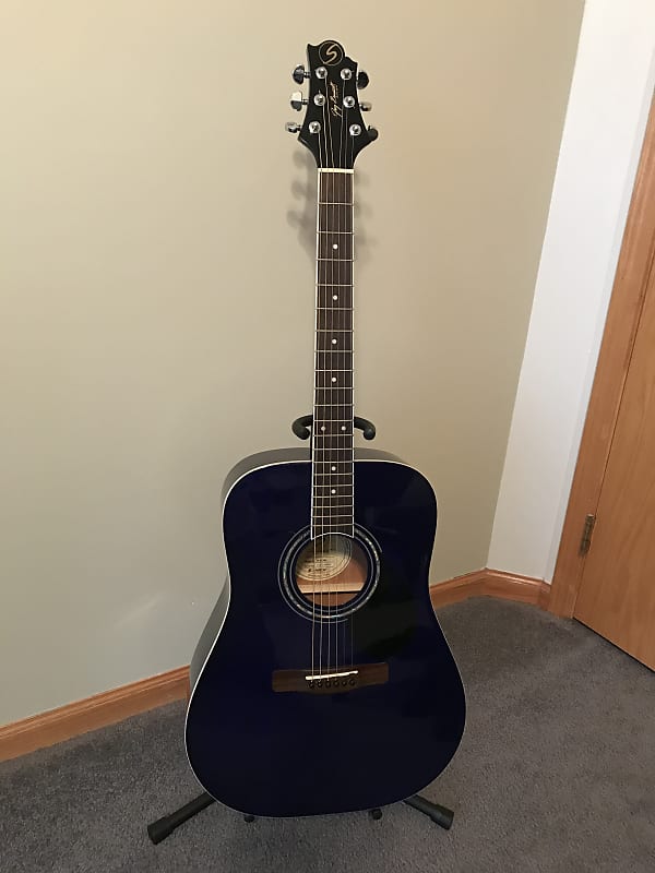 Samick Greg Bennett D1-CBL Blue Acoustic Guitar | Reverb