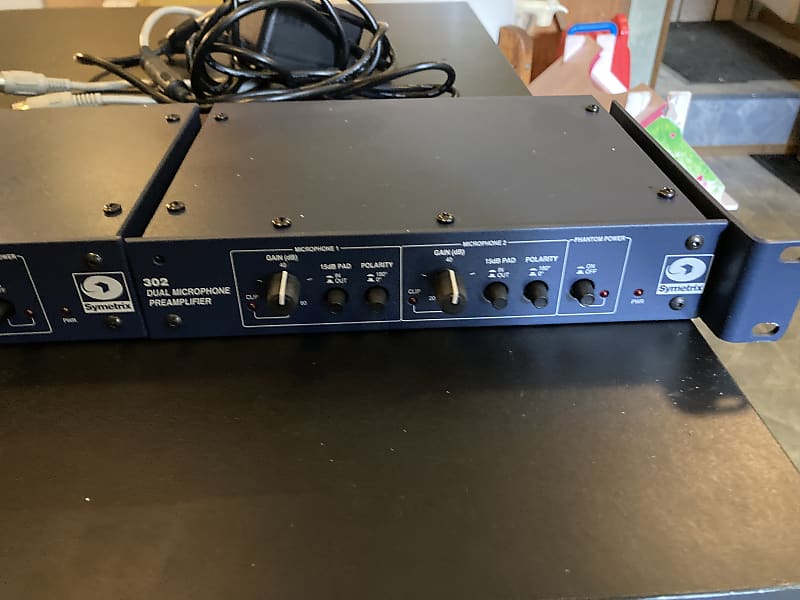 Dual Symetrix 302 microphone preamp 4 channels with rack | Reverb