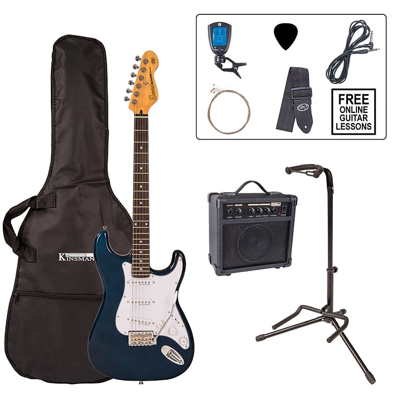 Encore E6 Electric Guitar Pack ~ Candy Apple Blue | Reverb