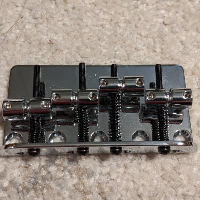 Fender Player P Bass Bridge - Chrome | Reverb