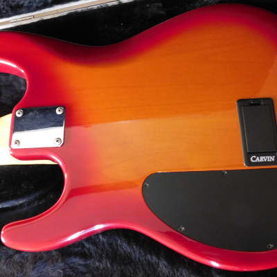 Carvin B5 5 String Bass Guitar Trans Red ! | Reverb