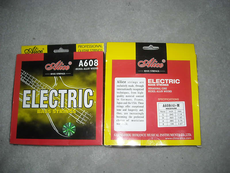 Alice Bass strings 2 sets of brand new 4 string bass | Reverb UK