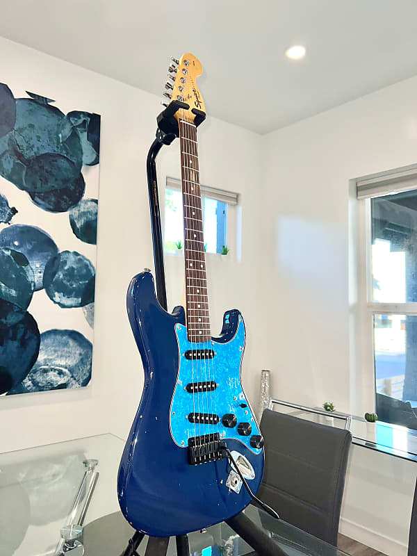 Squier Strat blue fully upgraded | Reverb