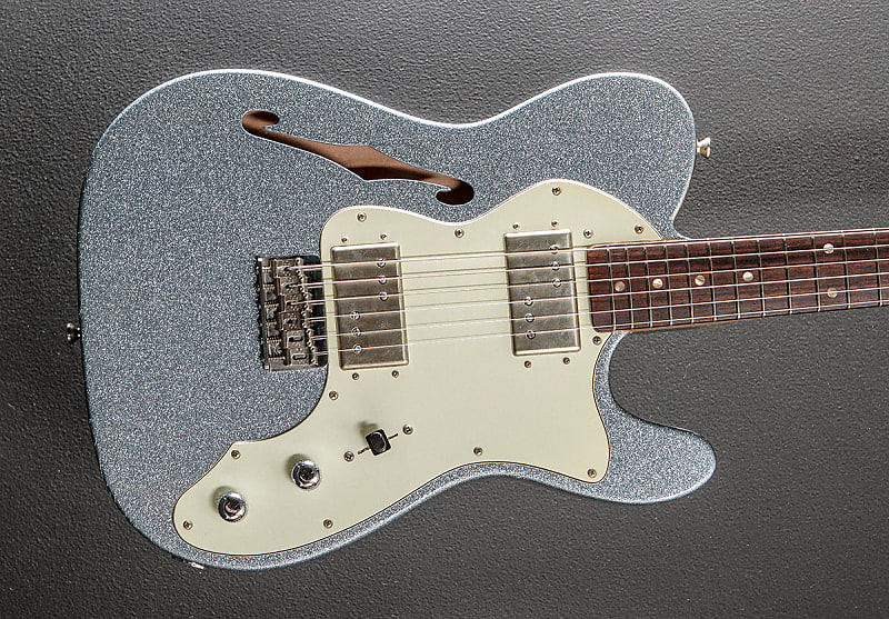 Seuf Old Hand 20 Thinline HB - Ice Blue Sparkle | Reverb